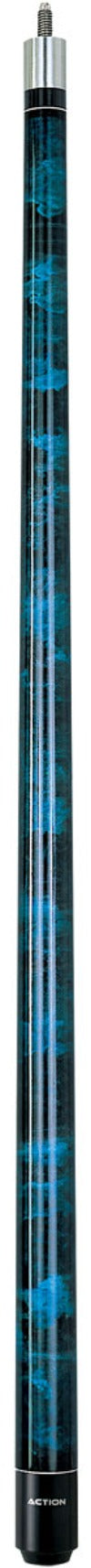 Action VAL05 Pool Cue Stick Blue & Black - Now 10% off at Budget Cues!